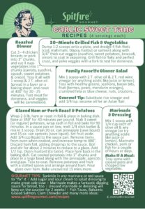Cook easy family dinner every night! Spitfire Gourmet